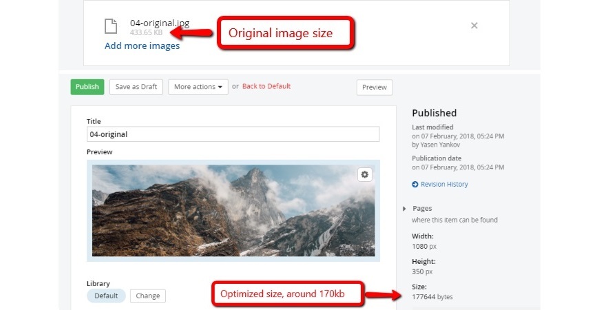 Sitefinity Image Optimization Using Kraken.io