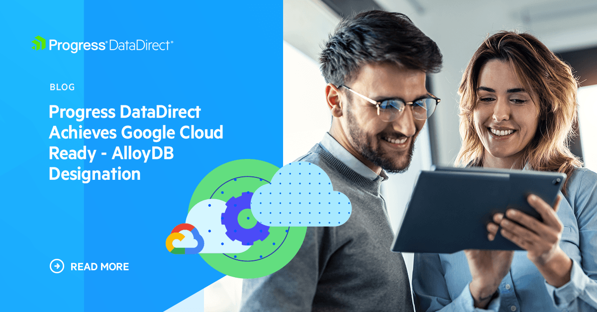 Progress DataDirect Google Cloud Ready—AlloyDB Designation