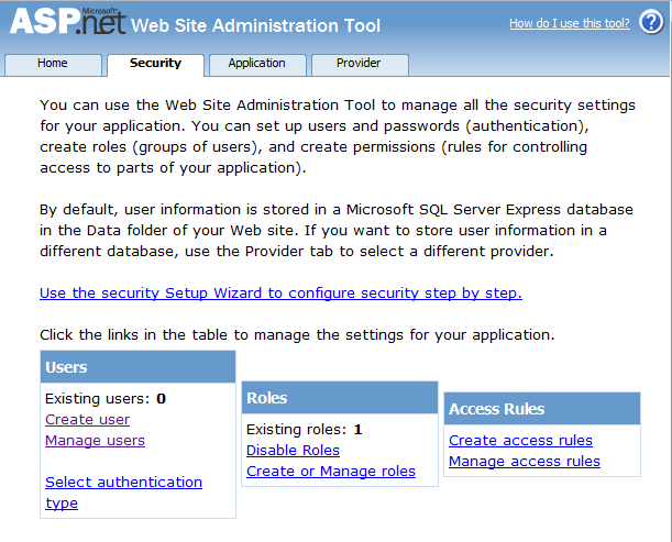 Using the ASP.NET Sql Membership Provider in Sitefinity Using the ASP.NET Sql Membership Provider in Sitefinity