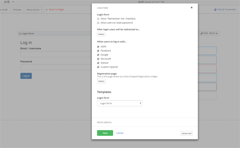 Single-Sign-One (SSO) in Sitefinity