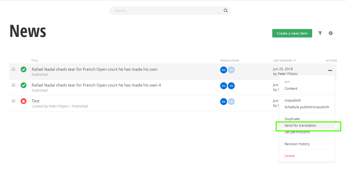 Sitefinity Multilingual Support with Machine Translation