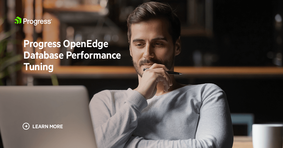 Openedge Instructor Led Database Performance Training Progress
