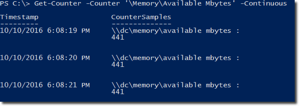Windows Performance Counters Using GUI and PowerShell Windows Performance Counters Using GUI and PowerShell
