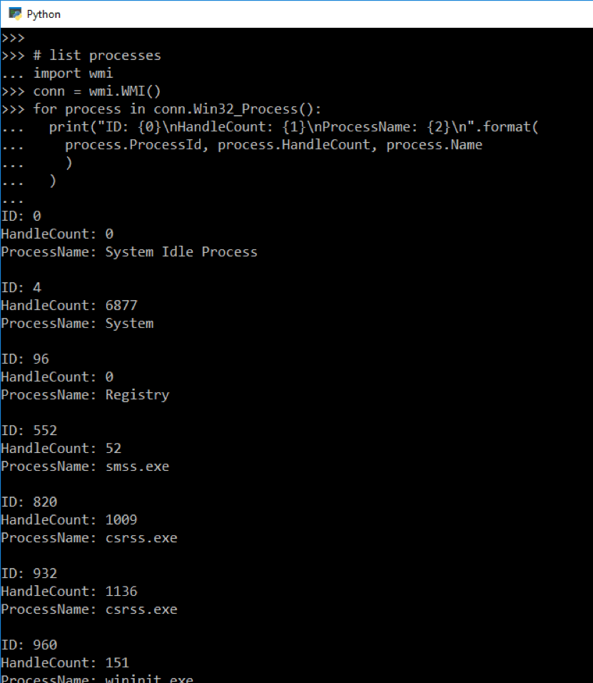 Managing Windows System Administration With Wmi And Python 4344
