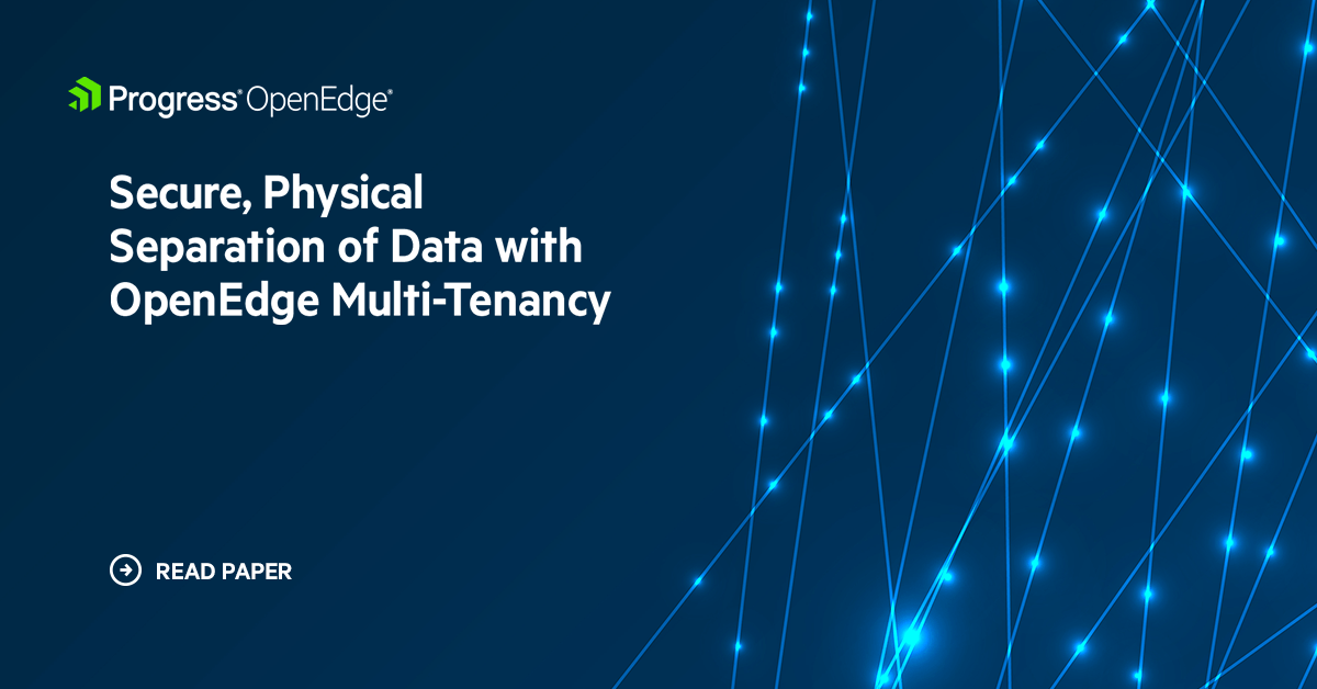 OpenEdge Multi-Tenant Tables