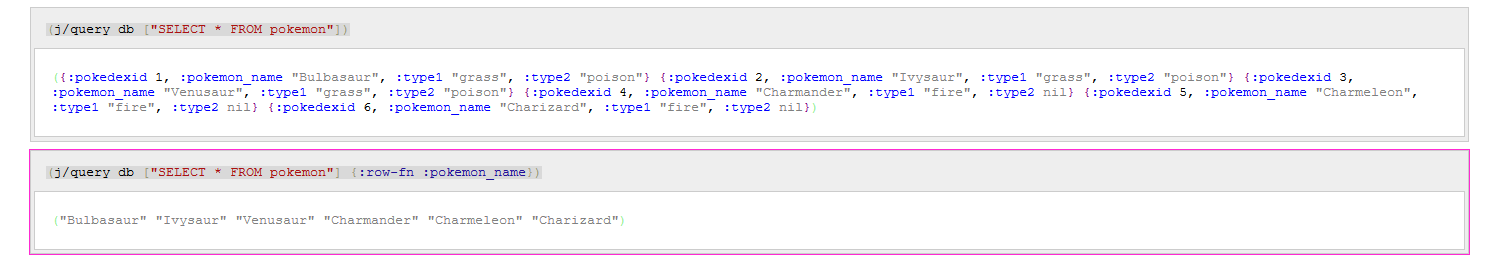 Connect To Sql Server Oracle Or Postgres From Clojure Using Jdbc Drivers