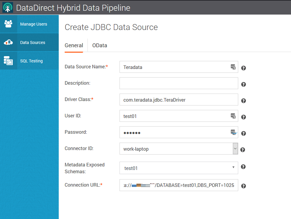 Connect To An On Premises Teradata Database Via Rest Odbc And Jdbc