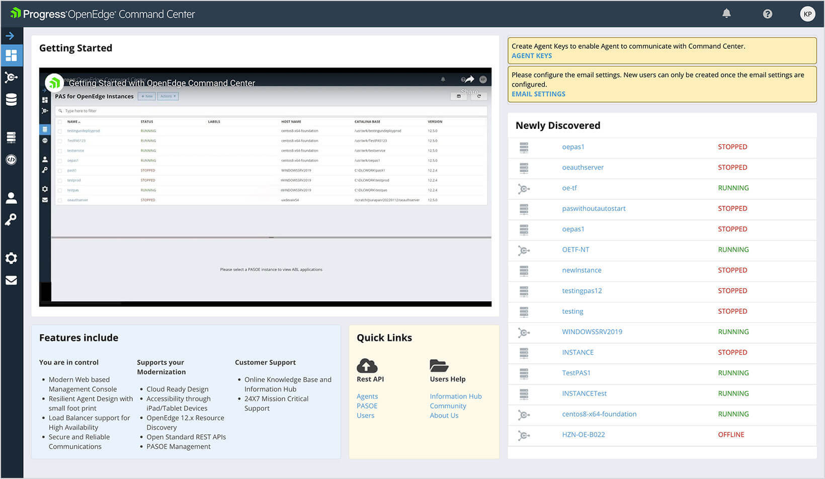 Openedge Command Center Oecc Management Console Progress Openedge