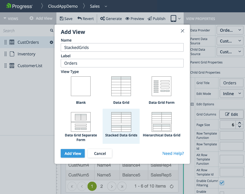 Kendo UI Builder by Progress
