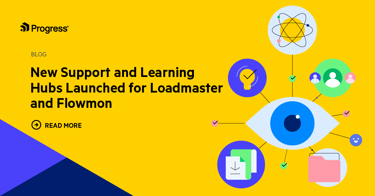 Learn About New Support and Learning Hubs for Flowmon and LoadMaster
